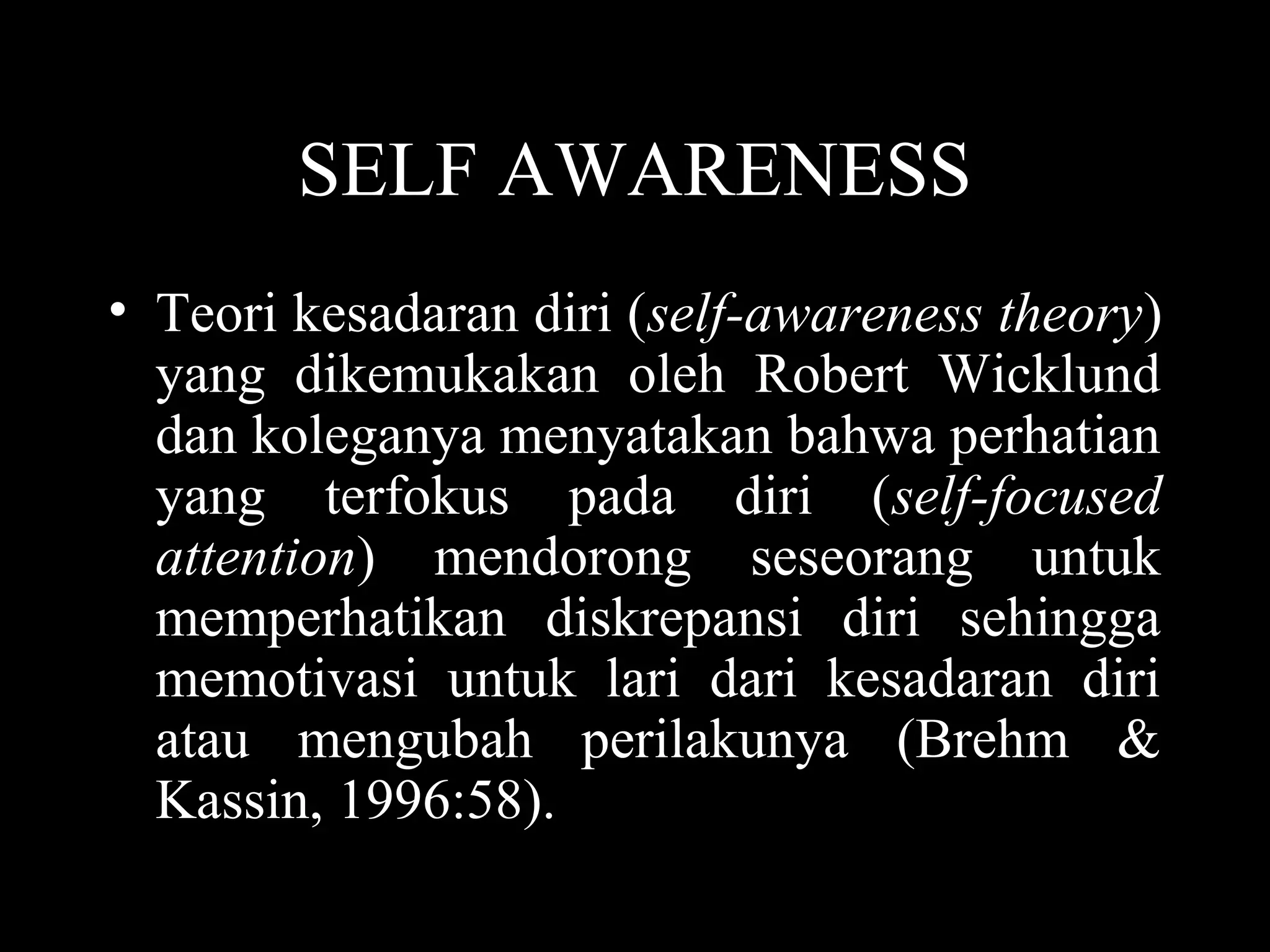 Psikologi sosial - persepsi tentang diri | PPT