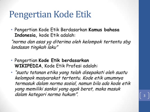 Psikologi umum 1, kode etik | PPTX