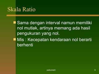 Psikometri 1 | PPT