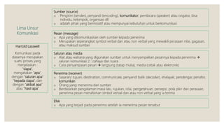 Definisi Komunikasi | PPTX