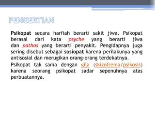 Psikopat | PPTX
