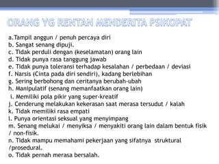 Psikopat | PPTX