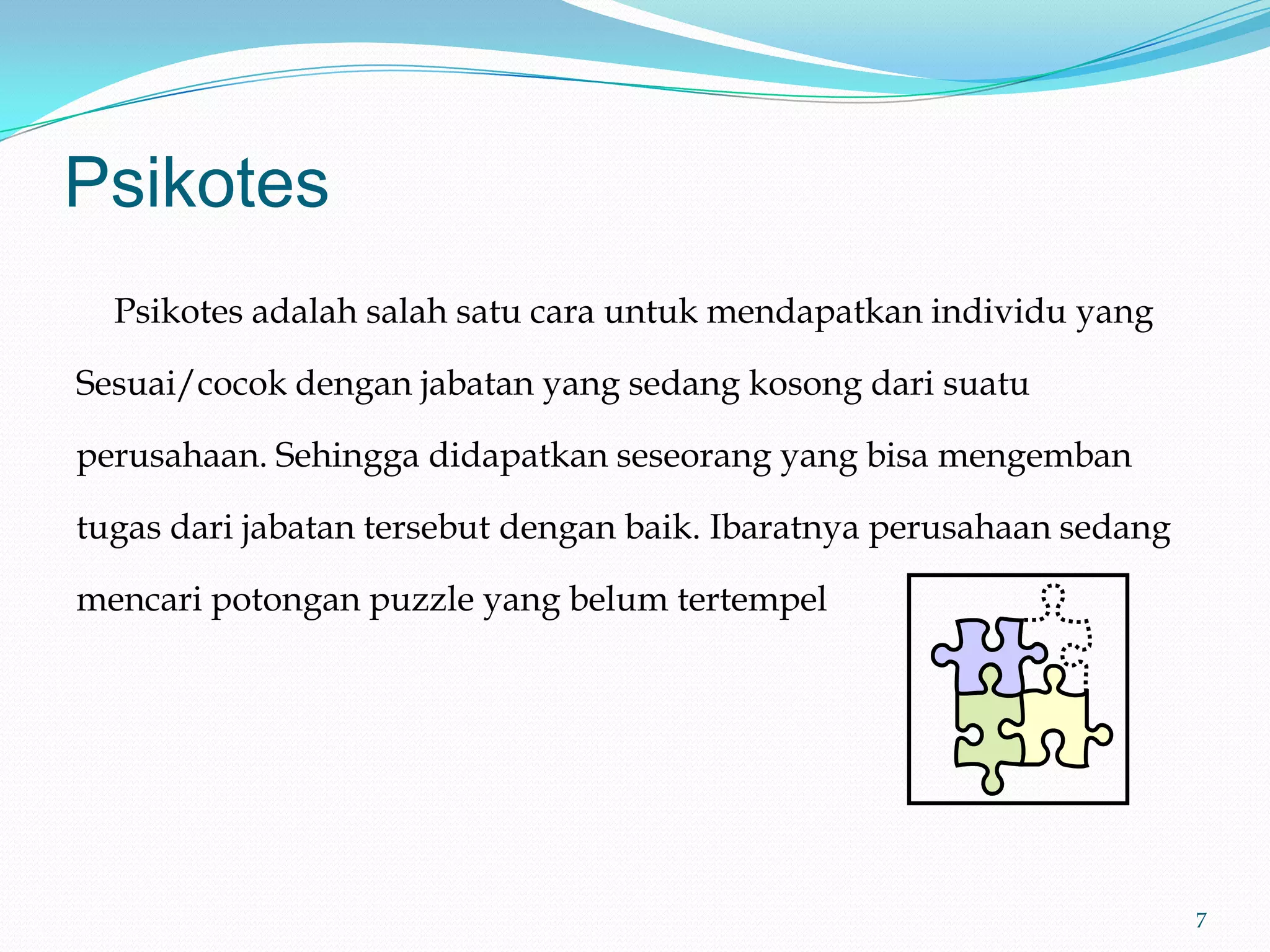 Psikotes utk amt i edisi revisi | PPT