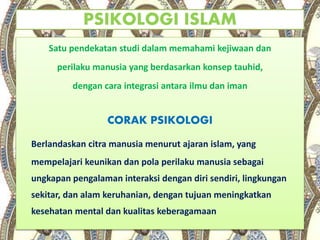psikologi dalam islam | PPTX