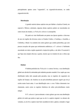 USOS, BIOQUÍMICA E ATIVIDADE BIOLÓGICA DO PSILOCYBE SPP. | PDF