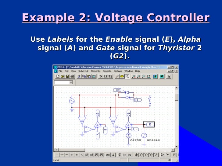 Psim tutorial- tiristor