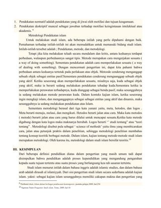 Pengertian Psi ( pengantar studi islam ) | DOCX