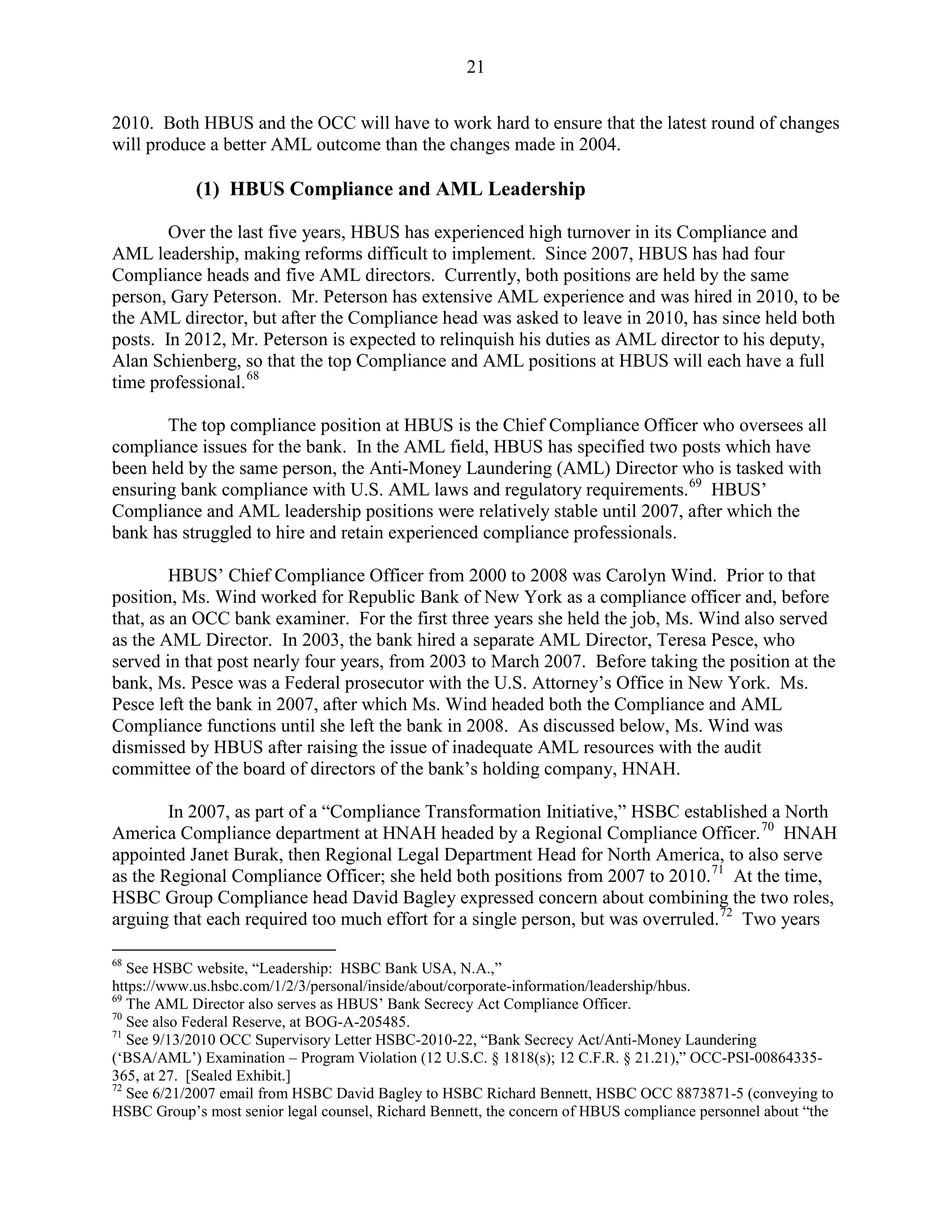 HSBC AML Case History | PDF