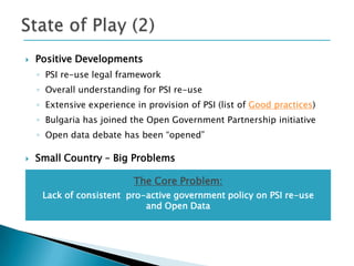PSI Re-use in Bulgaria | PPT