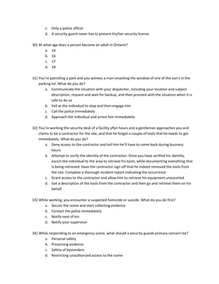 PSISAPracticeTest.pdf | First Aid | Injuries
