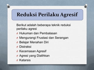 Agresi (Psikologi Sosial) | PPTX