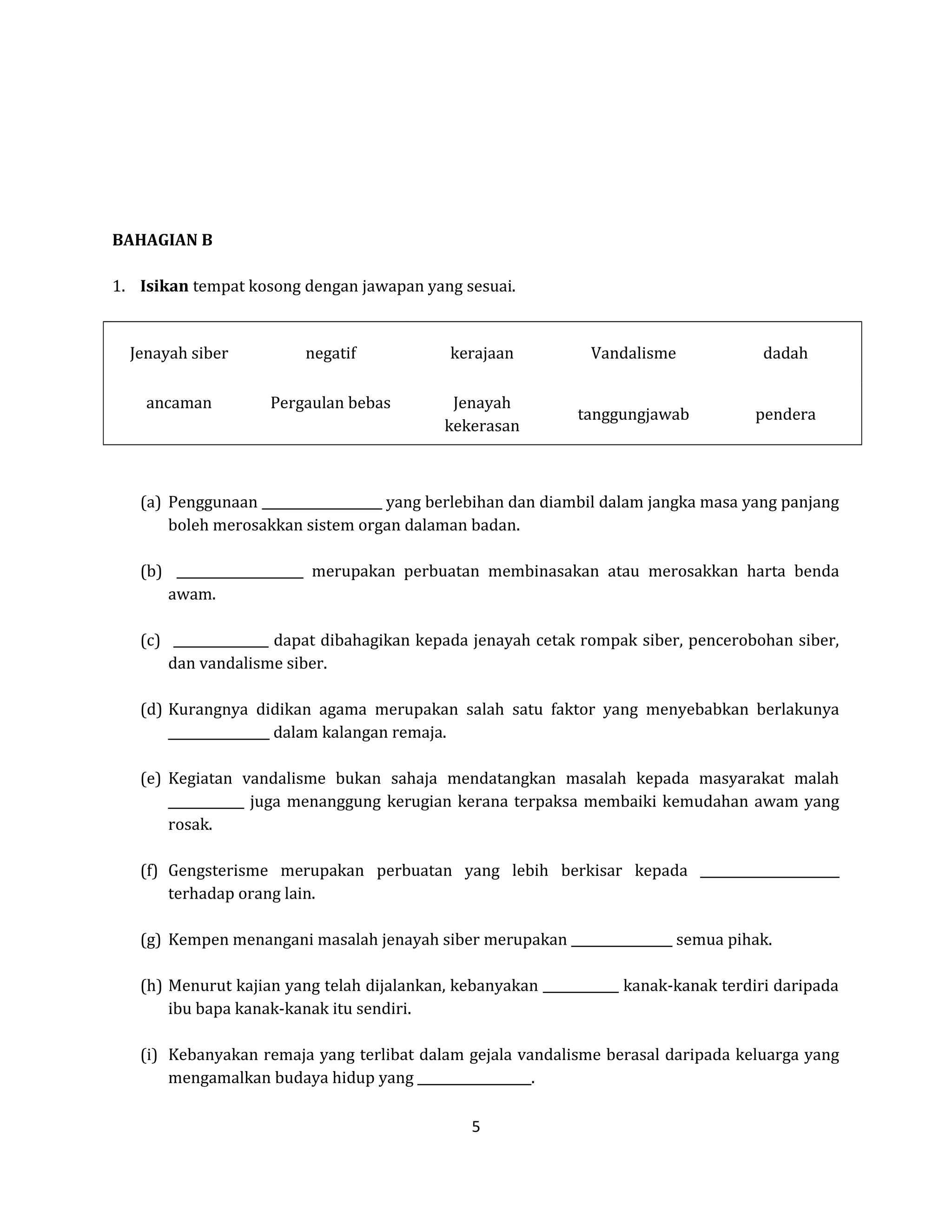 Psk tingkatan 4 | PDF