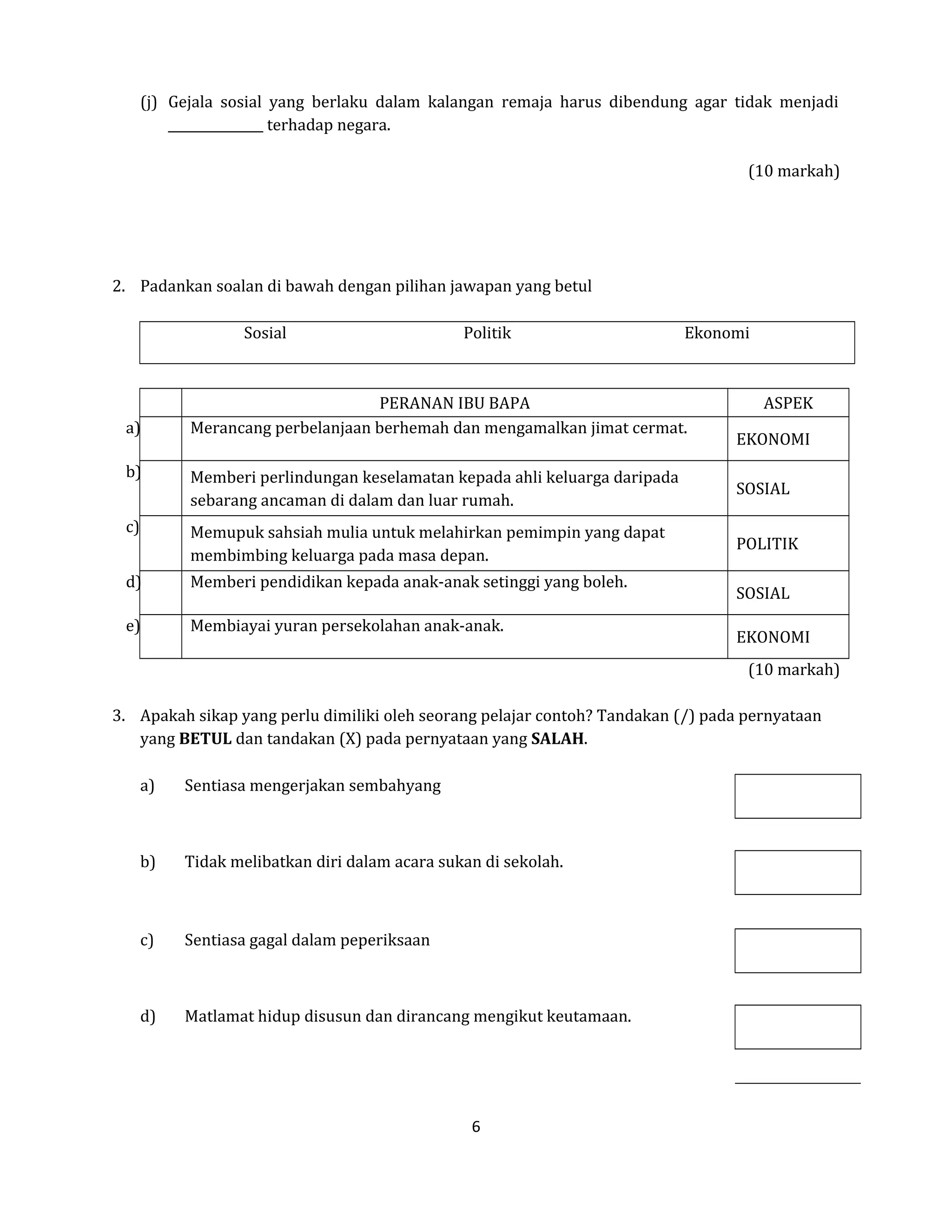 Psk tingkatan 4 | PDF