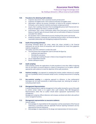 psk-assurance-hand-note.pdf | Business Accounting & Finance | Business