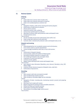 psk-assurance-hand-note.pdf | Business Accounting & Finance | Business