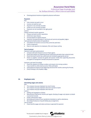 psk-assurance-hand-note.pdf | Business Accounting & Finance | Business