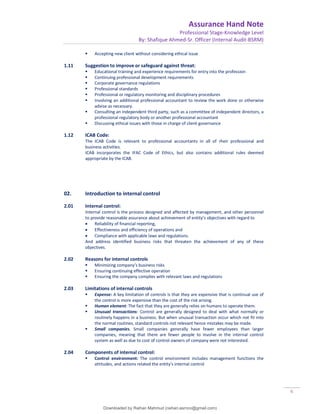 psk-assurance-hand-note.pdf | Business Accounting & Finance | Business
