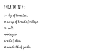 Final task : recipe | PPTX