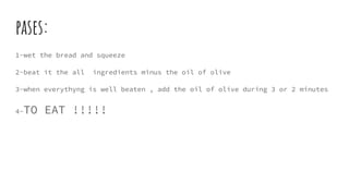 Final task : recipe | PPTX