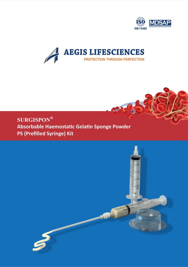 SURGISPONⓇ Absorbable Haemostatic Gelatin Sponge Powder PS Kit | PDF