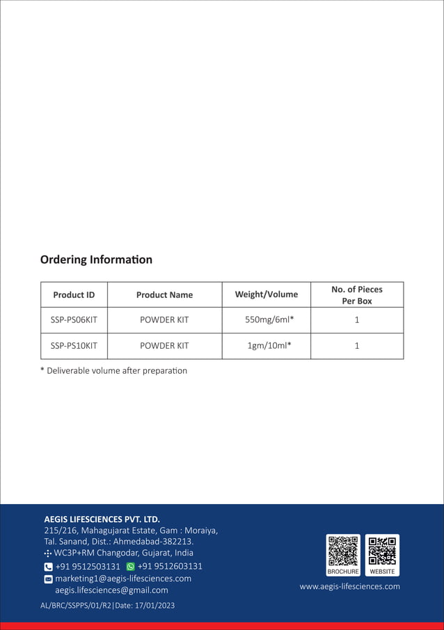 SURGISPONⓇ Absorbable Haemostatic Gelatin Sponge Powder PS Kit | PDF