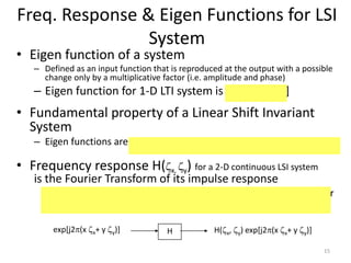 A systematic examination of 2-D signals and systems | PPT