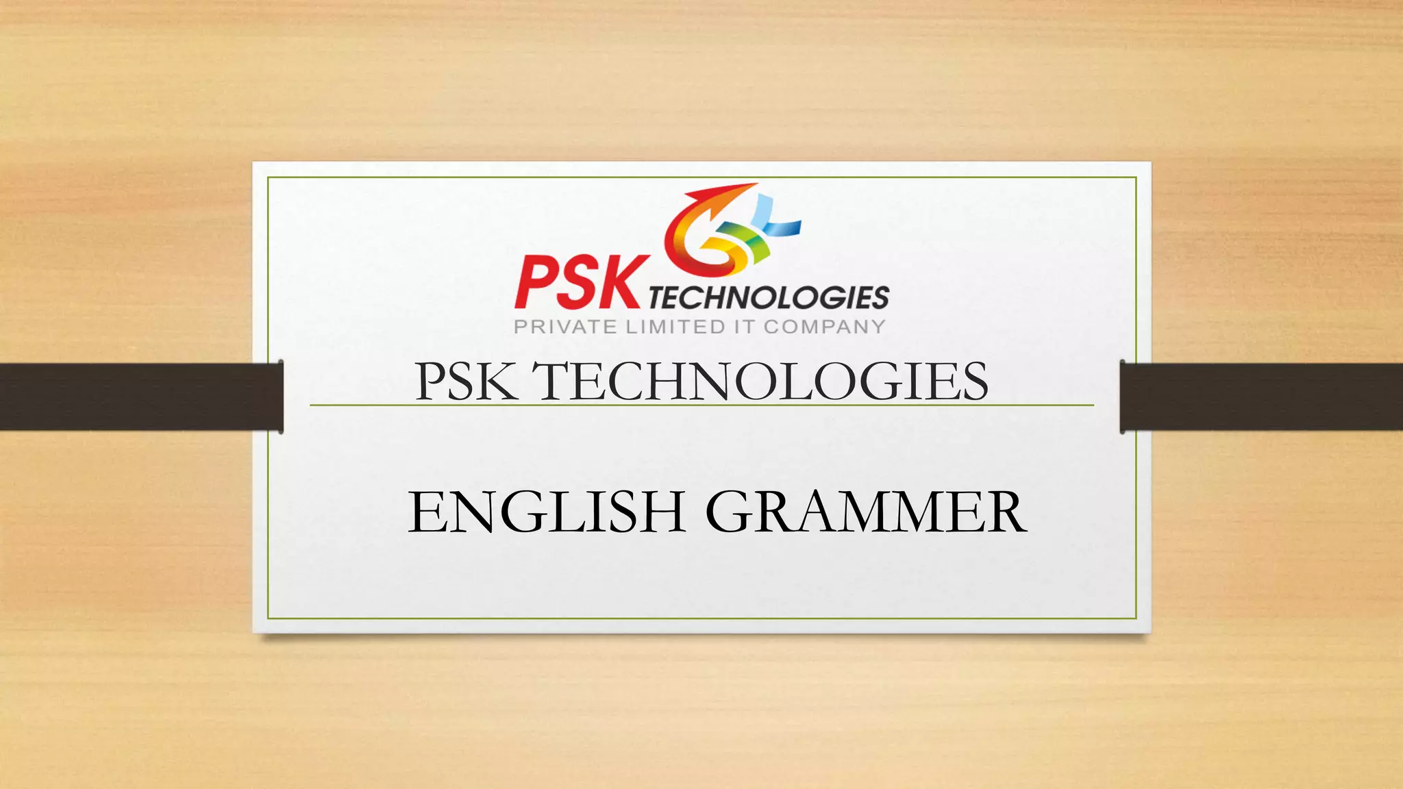 English Grammar | PPT