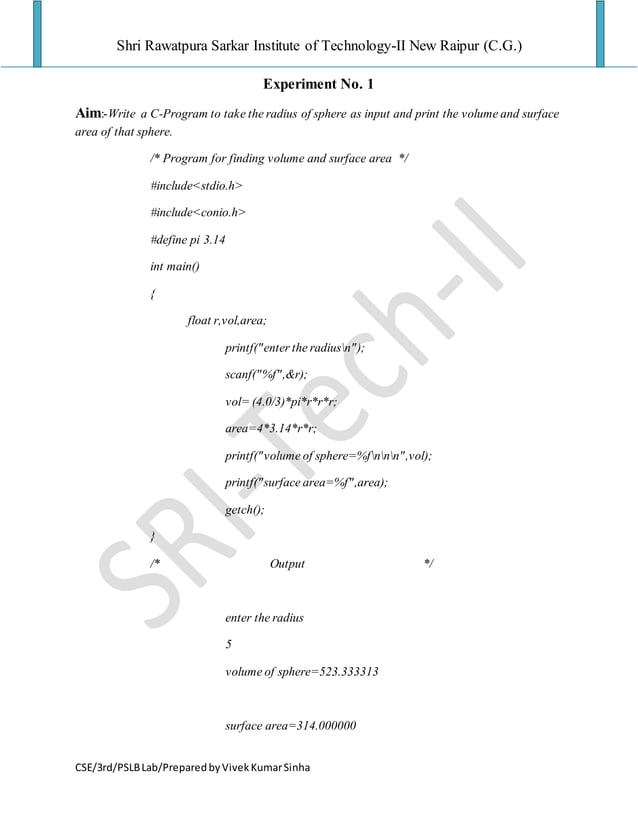 Pslb lab manual | PDF