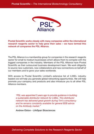 PSL Company Brochure | PDF