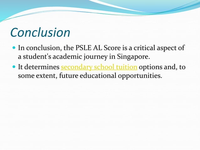 PSLE AL Score.pptx | Standardized Testing | Educational Assessment