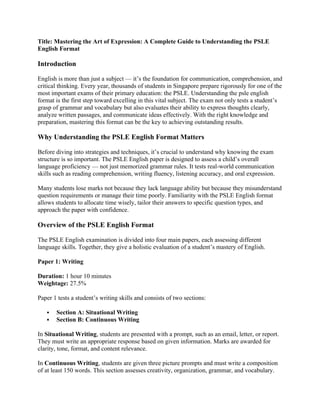 Mastering the Art of Expression: A Complete Guide to Understanding the ...
