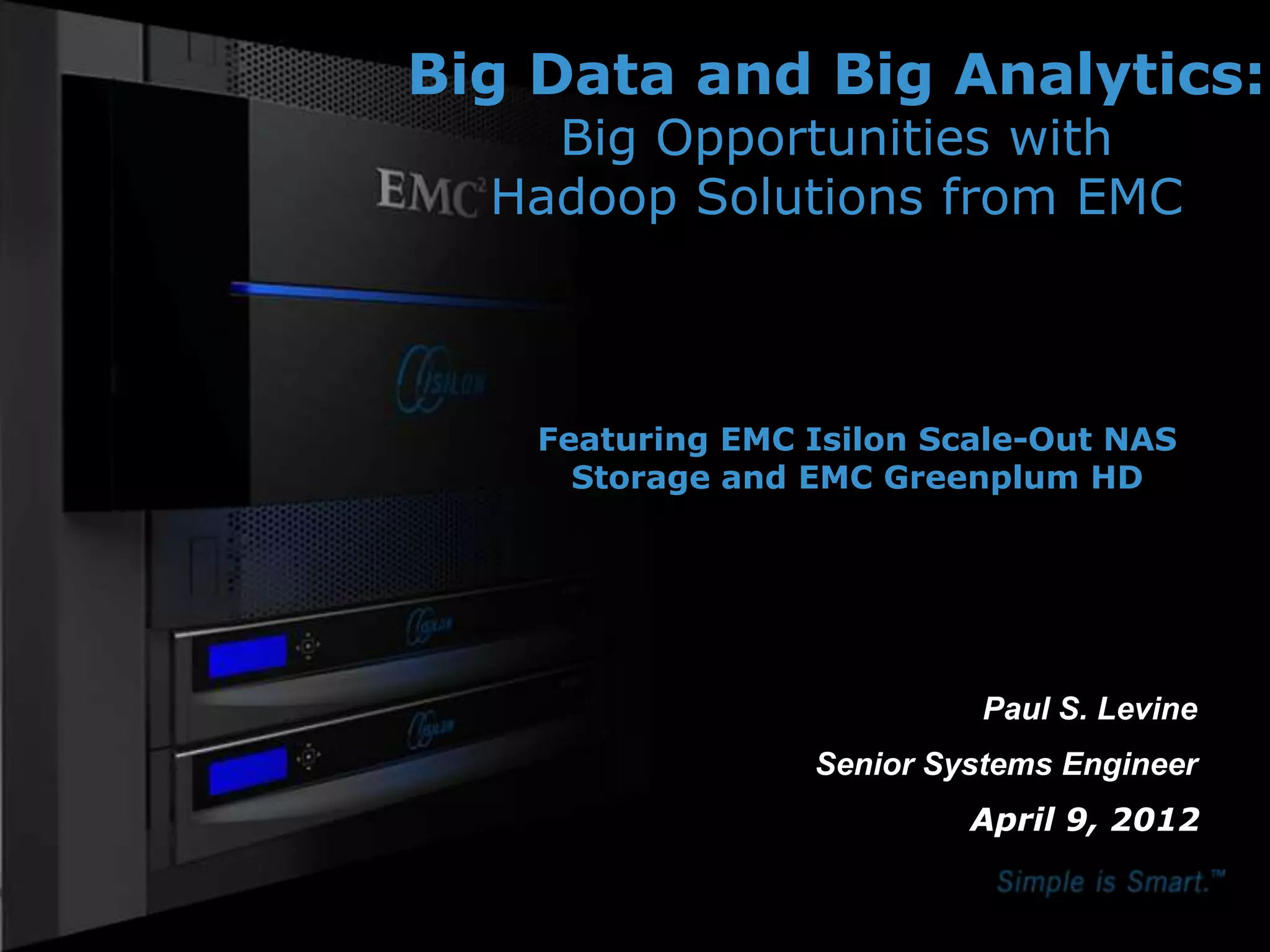 Emerging Big Data & Analytics Trends with Hadoop | PPT