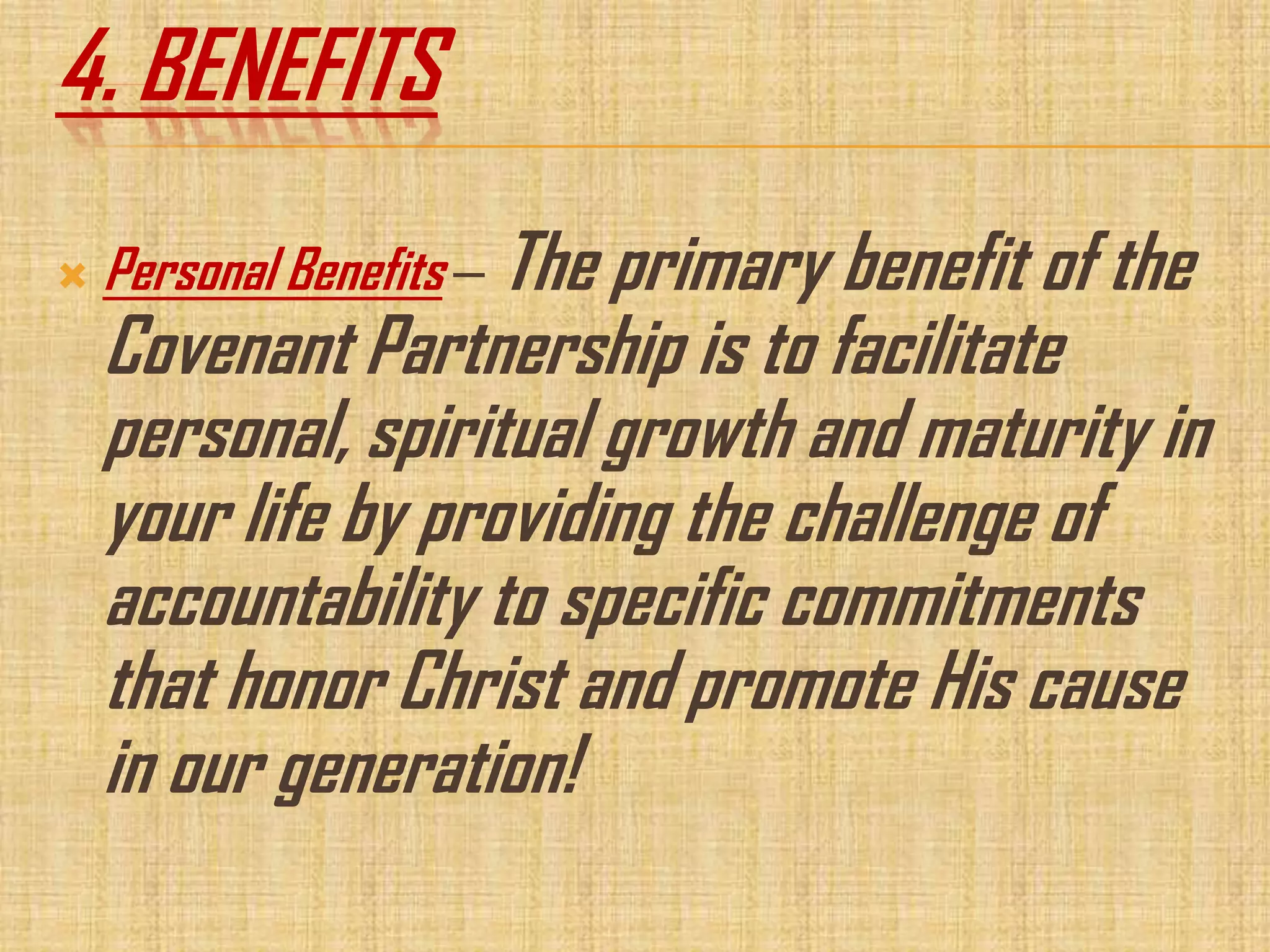 Covenant Partnerships | PPTX