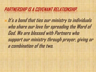 Covenant Partnerships | PPT