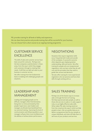 PSL Training | PDF | Business Administration | Business