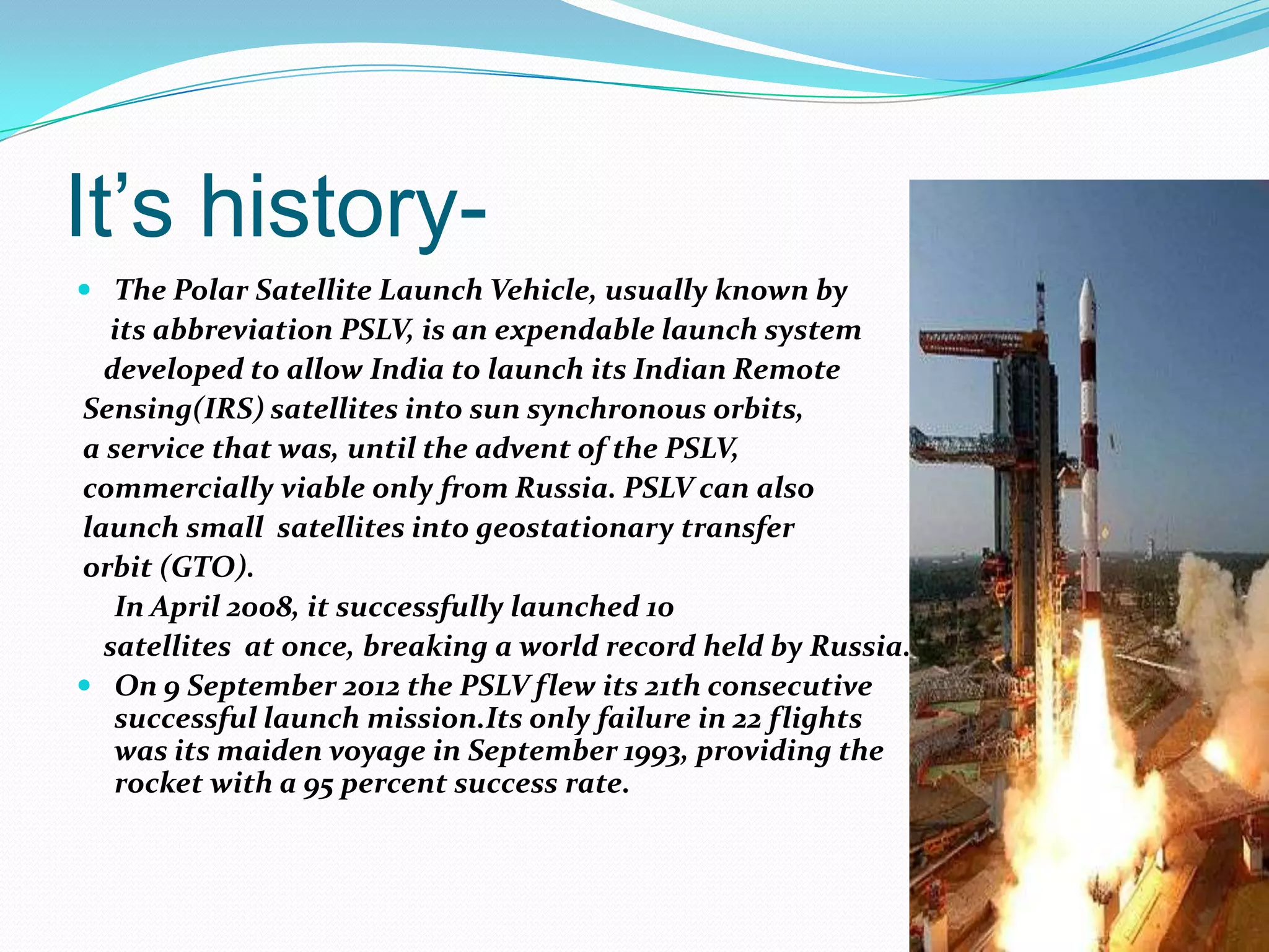 PRESENTATION ON Polar Satellite Launch Vehicle | PPTX