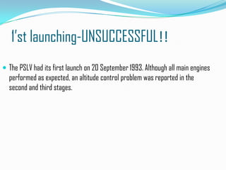 PRESENTATION ON Polar Satellite Launch Vehicle | PPTX