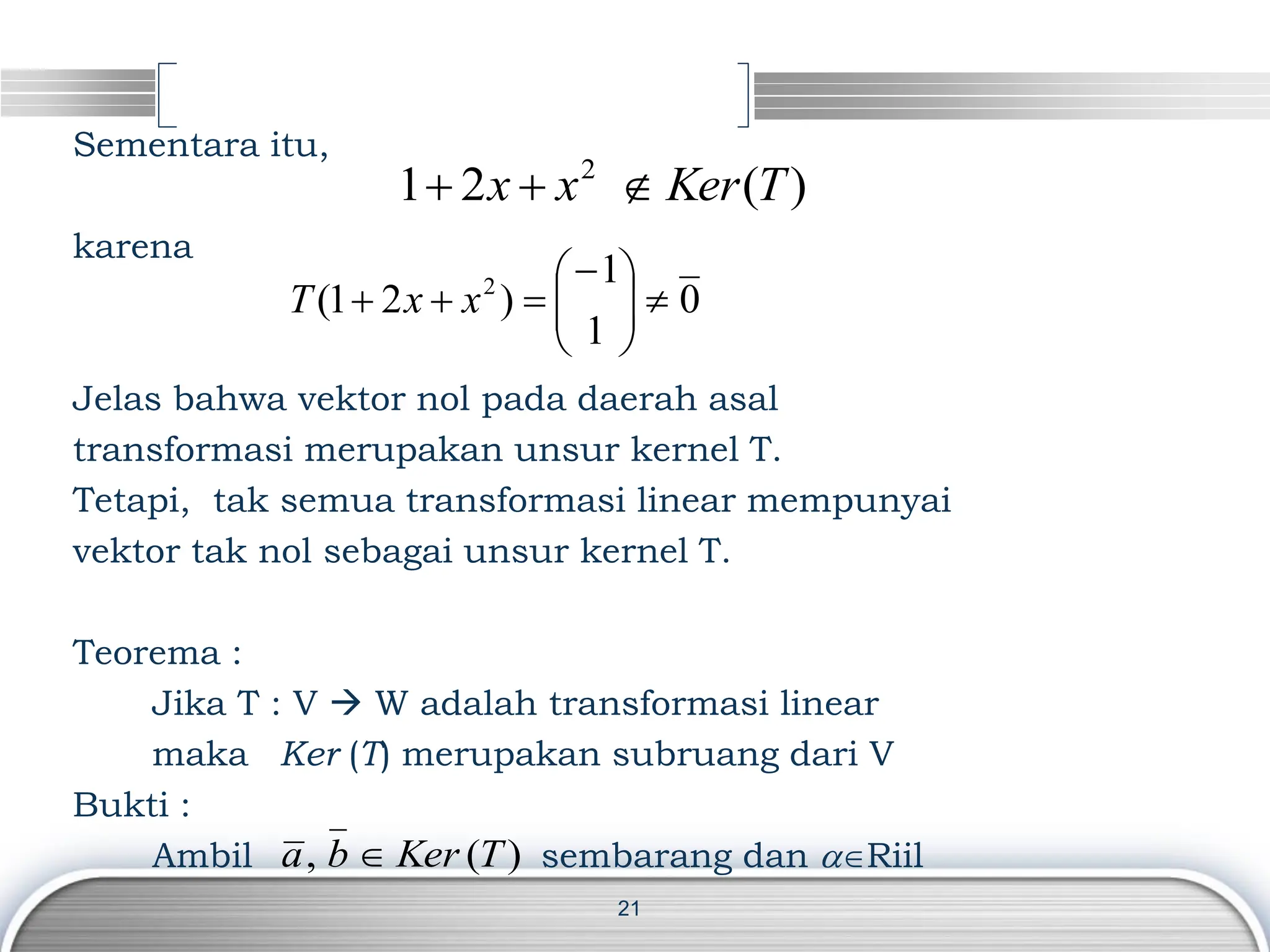 transformasi_linear.pdf tranformasi linier | PDF