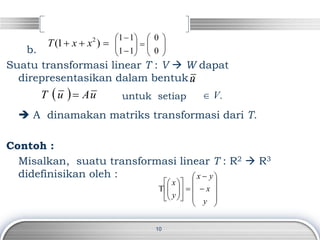 transformasi_linear.pdf tranformasi linier | PPT