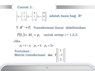 transformasi_linear.pdf tranformasi linier | PDF