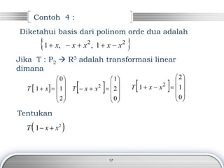 transformasi_linear.pdf tranformasi linier | PDF