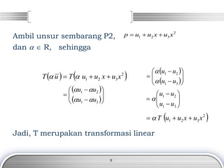 transformasi_linear.pdf tranformasi linier | PDF