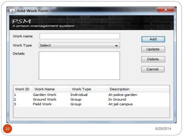 Prison management system | PPTX | Databases | Computer Software and ...