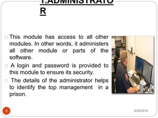 Prison management system | PPTX