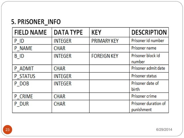 Prison management system