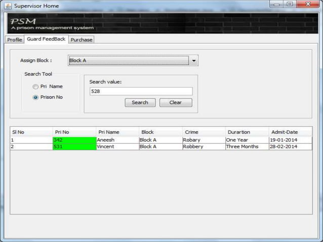 Prison Management System