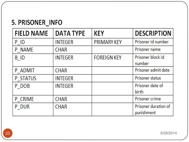 Prison management system