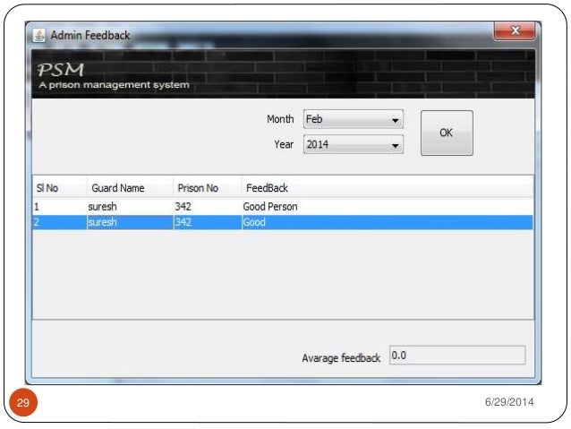 Prison management system