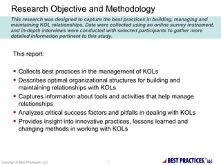 Optimizing KOL Relationships Report Summary | PDF