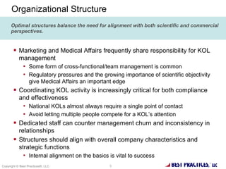 Optimizing KOL Relationships Report Summary | PDF